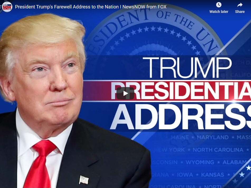 President Trump's Farewell Address » MInTheGap
